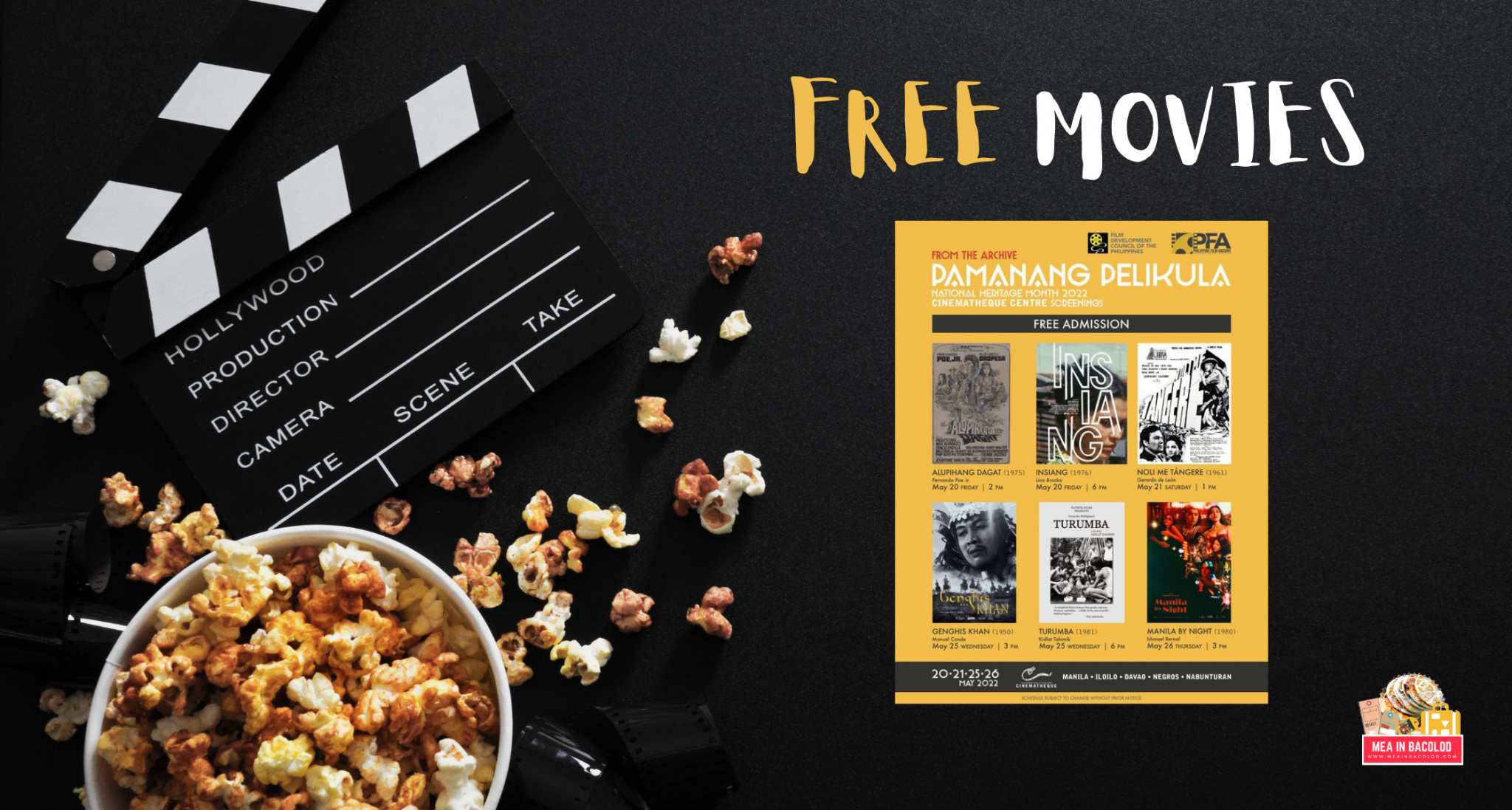 Cinematheque Centre Negros: FREE Movie Screenings of Filipino Classics ...