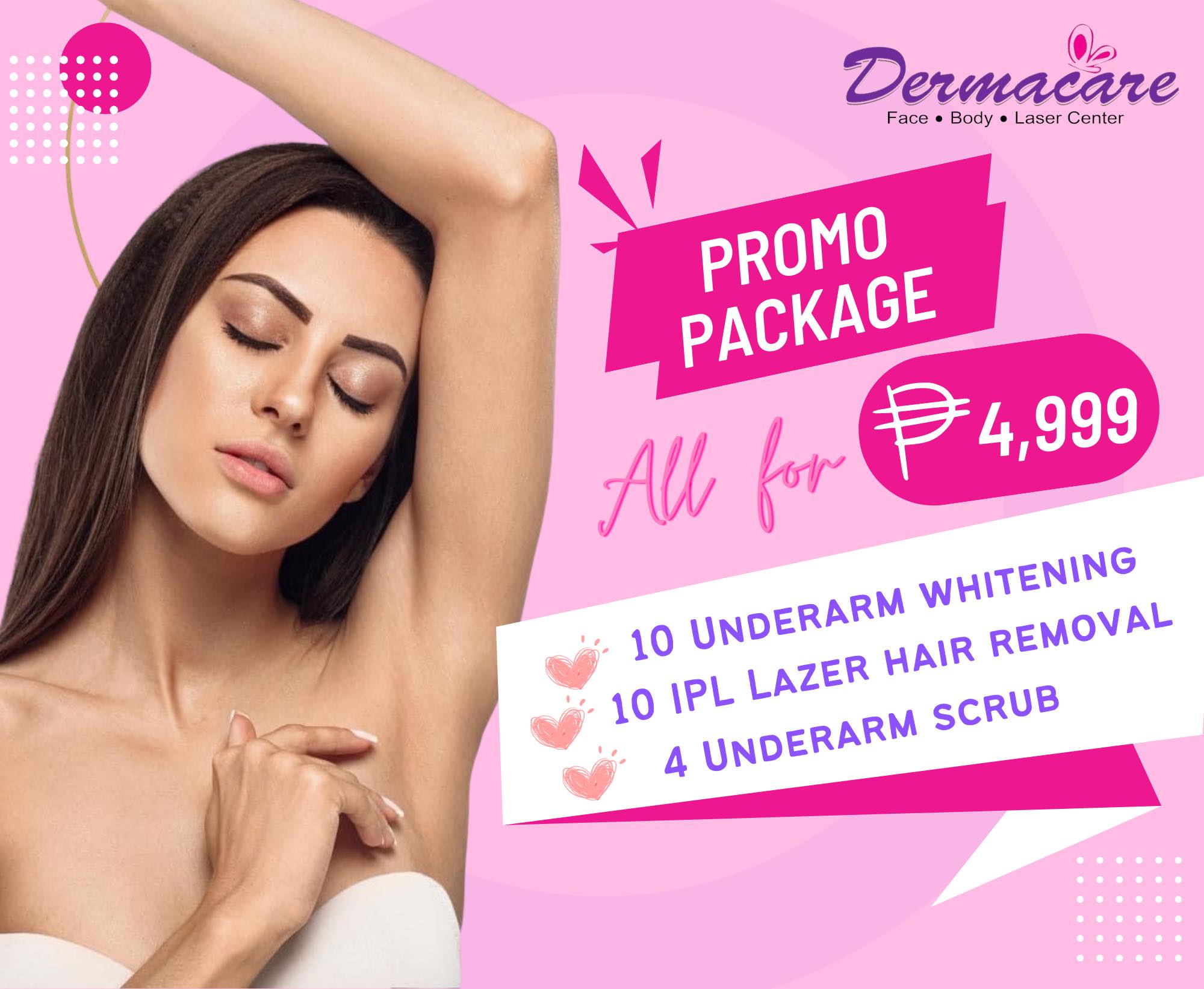 DermaCare Bacolod: GET 10 Sessions IPL Laser Hair Removal + 4 Underarm ...